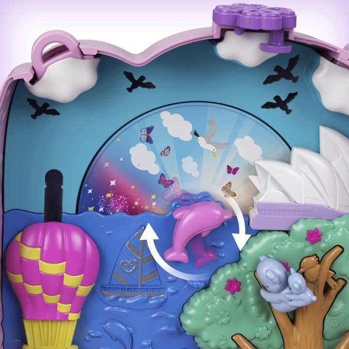 Polly Pocket Estojo De Coala C/ Cenário - GXC95 - Mattel - Real Brinquedos