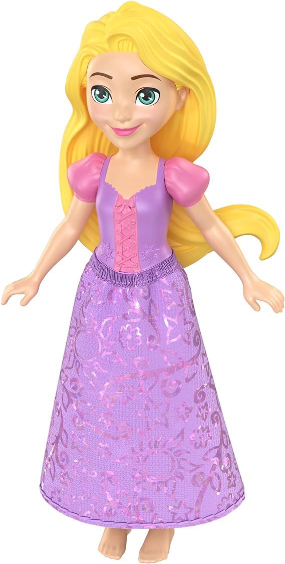 Disney Mini Princesa Rapunzel - 09 cm - HLW70 - Mattel - Real Brinquedos
