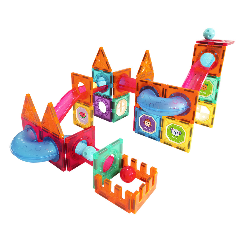 Dm Blocks Magnéticos - DMT6764 - Dm Toys - Real Brinquedos