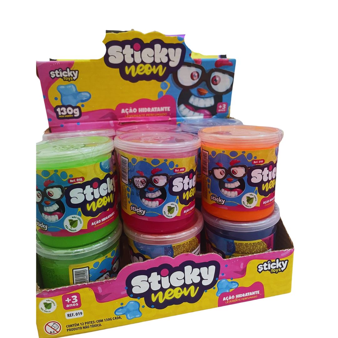 Sticky Neon Slime - Sortido - 019 - Sticky toys - Real Brinquedos