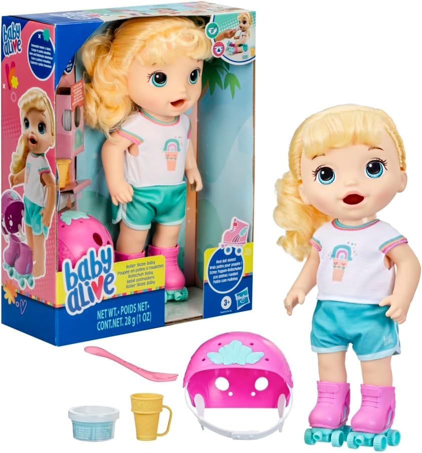 Boneca Baby Alive Roller Skate Patinadora Loira F5649 Hasbro - Real ...