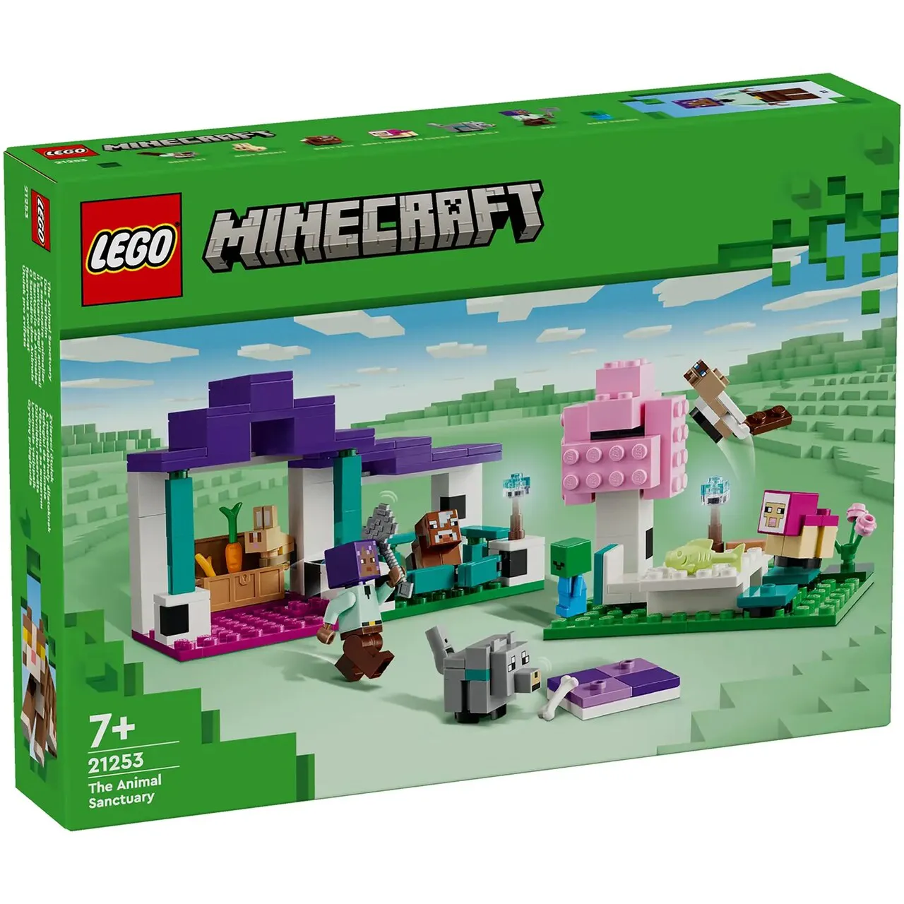Lego Minecraft - O Santuário Animal 206 peças - 21253 - Real Brinquedos