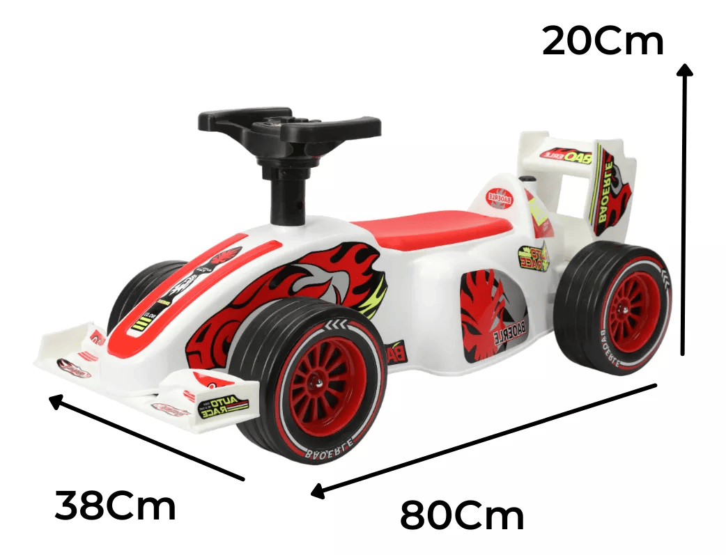 Carrinho Rolimã Zippy Kart Branco e Vermelho - 9489 - Zippy Toys - Real ...