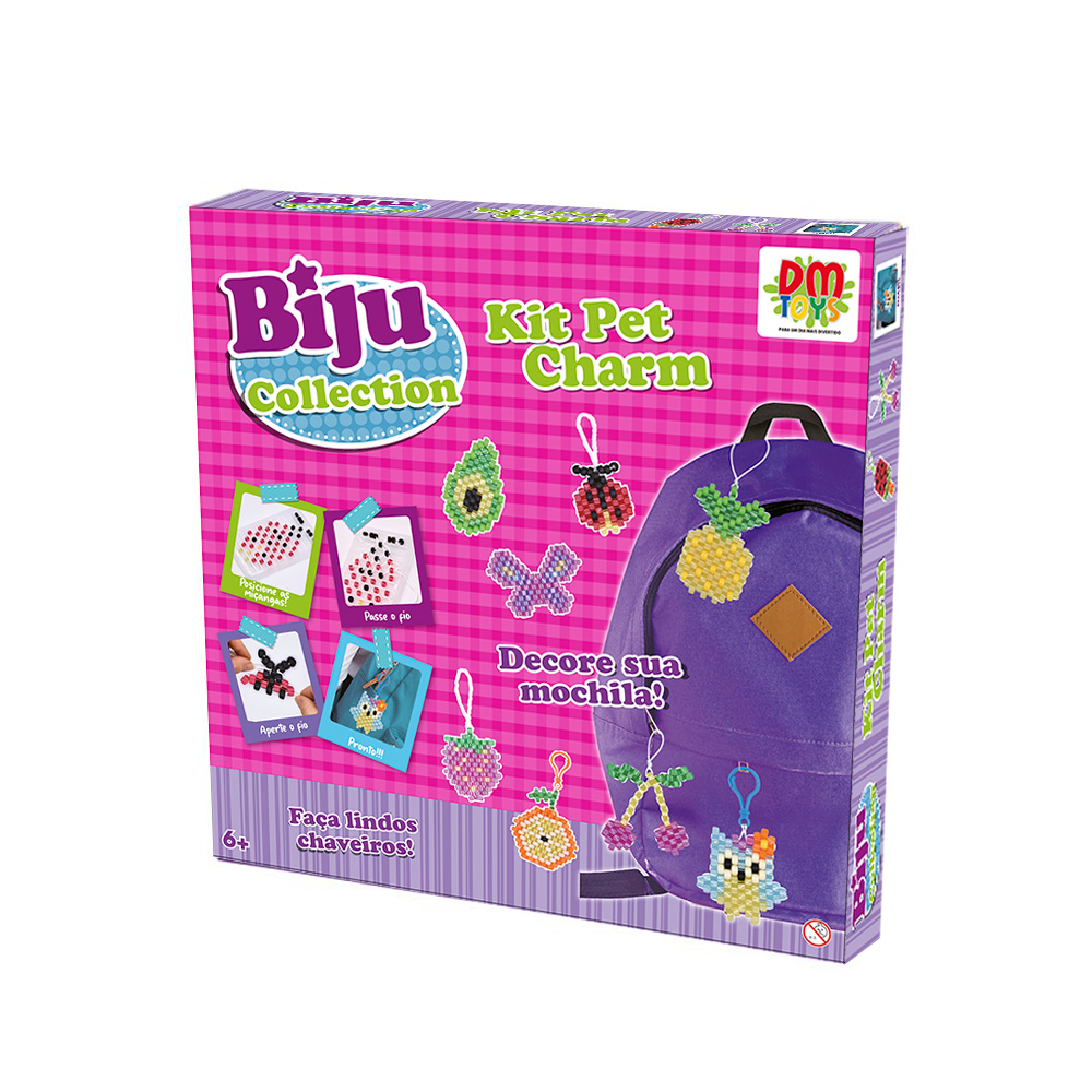 Biju Collection Kit Pet Charm - DMT6784 - Dm Toys - Real Brinquedos