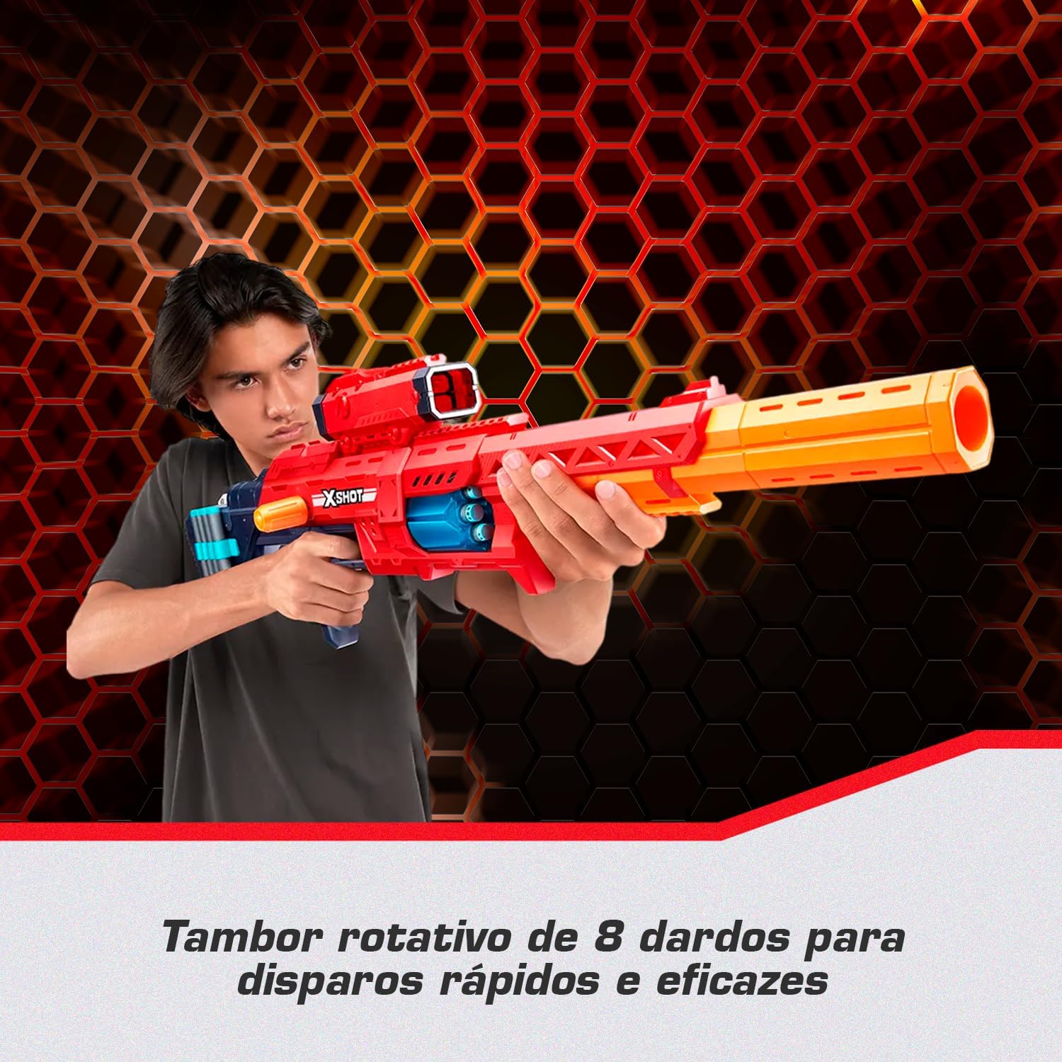 Lançador De Dardos - X-shot Red - Ranger X8 - 5694 Candide - Real ...