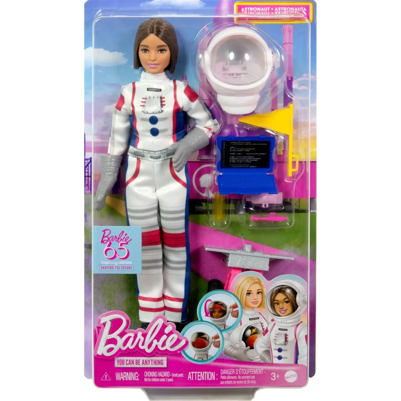 Boneca Barbie Morena Profissões Astronauta - HRG41 -Mattel - Real ...