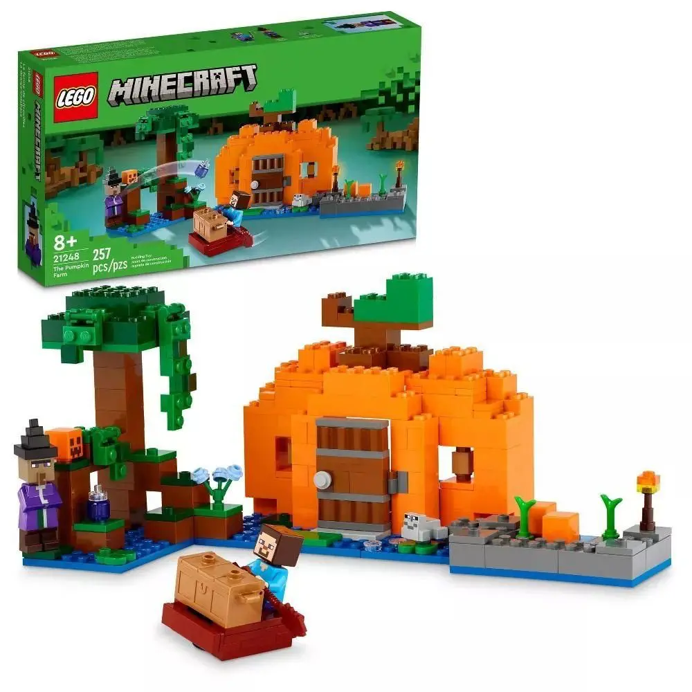 Lego Minecraft A Fazenda De Abobora 257 Pcs- 21248 - Real Brinquedos