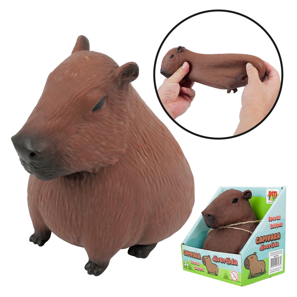 Capivara Divertida Estica - DMT7068 - Dm Toys - Real Brinquedos