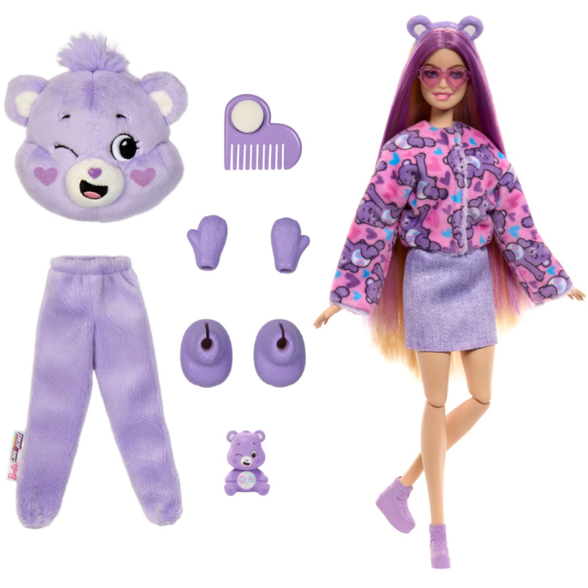 Barbie Cutie Reveal Ursinhos Carinhosos - Roxo - JCN93 - Mattel - Real ...