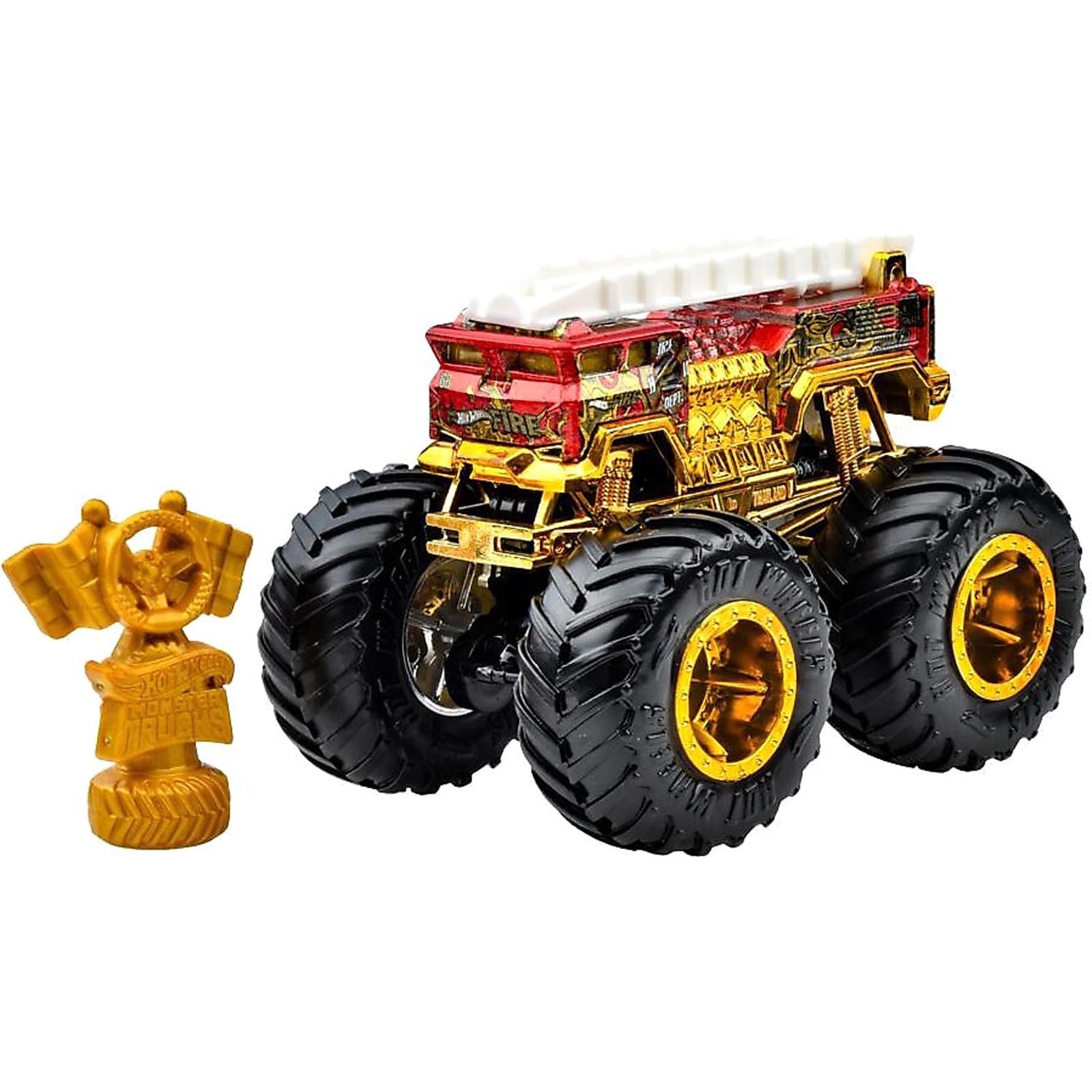 Hot Wheels 1:64 - 5Alarm Monster Truck Trophy Champions - Real Brinquedos