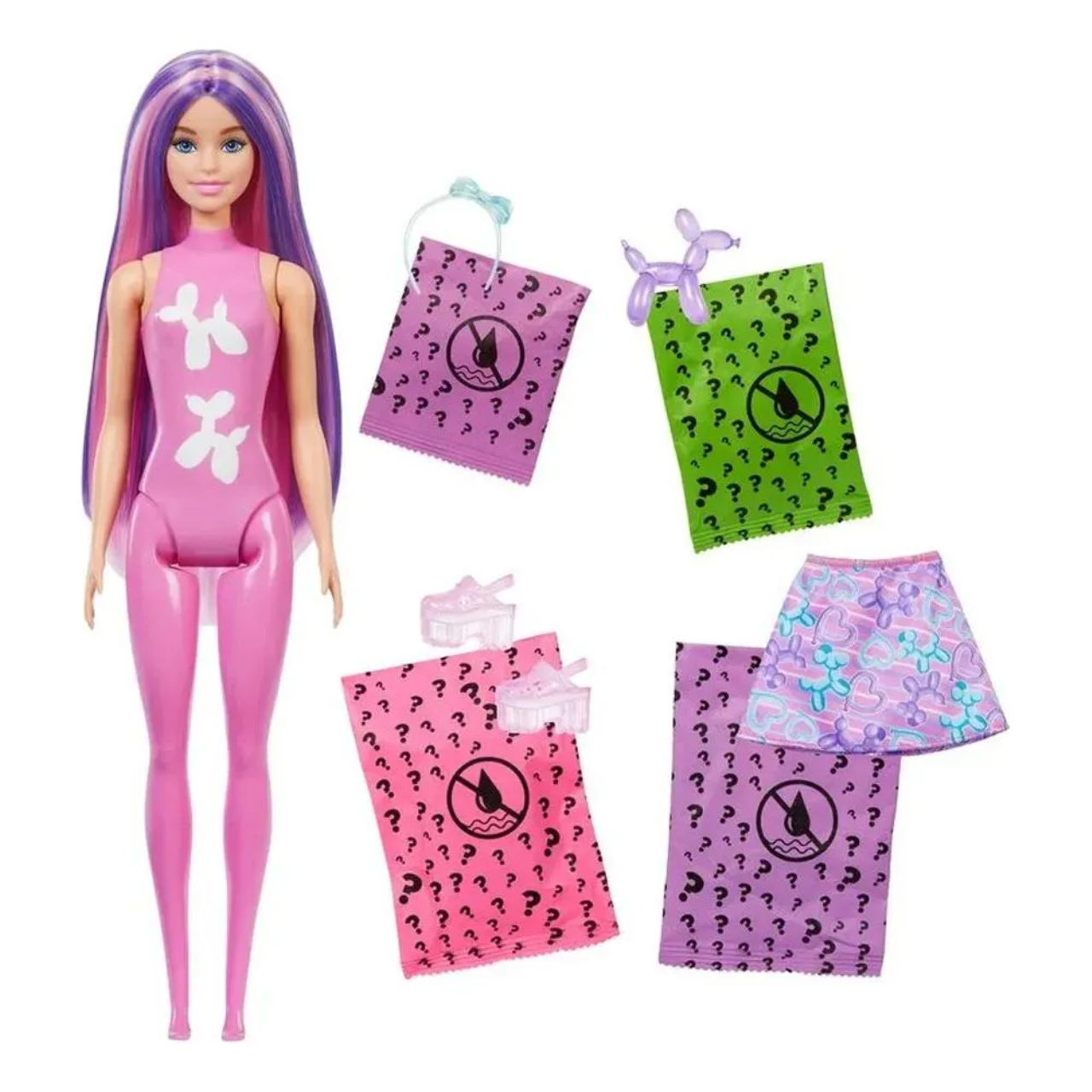 Boneca Barbie Surpresa - Animais de Balão - Color Reveal Jfy73 Mattel ...