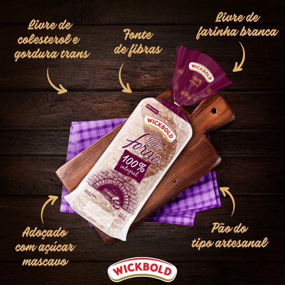 Pão de Forma Vegano Wickbold do Forno 100% Nutrição - 500g - Evolveg ...
