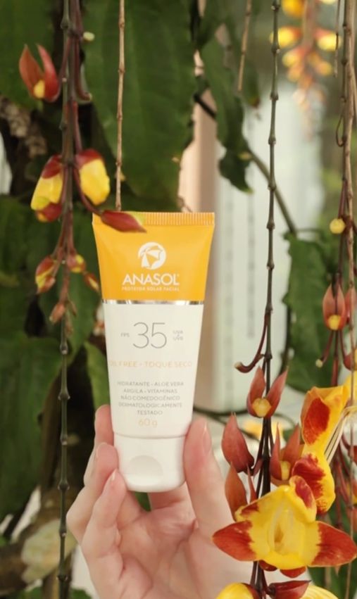 Protetor Solar Facial Anasol FPS 35 - 60g - Evolveg - Shopping 100% vegano