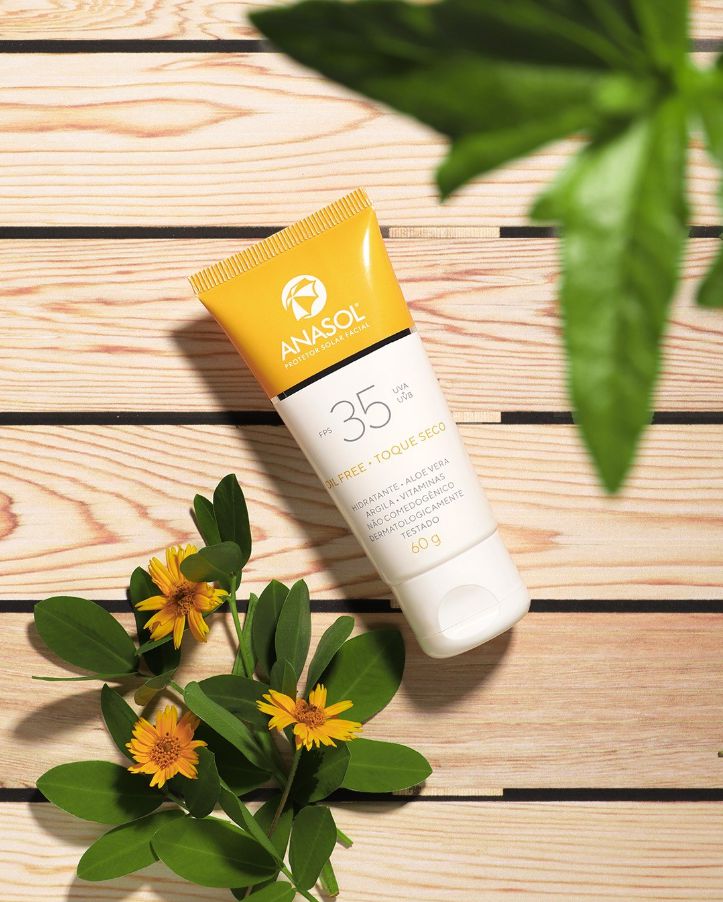 Protetor Solar Facial Anasol FPS 35 - 60g - Evolveg - Shopping 100% vegano