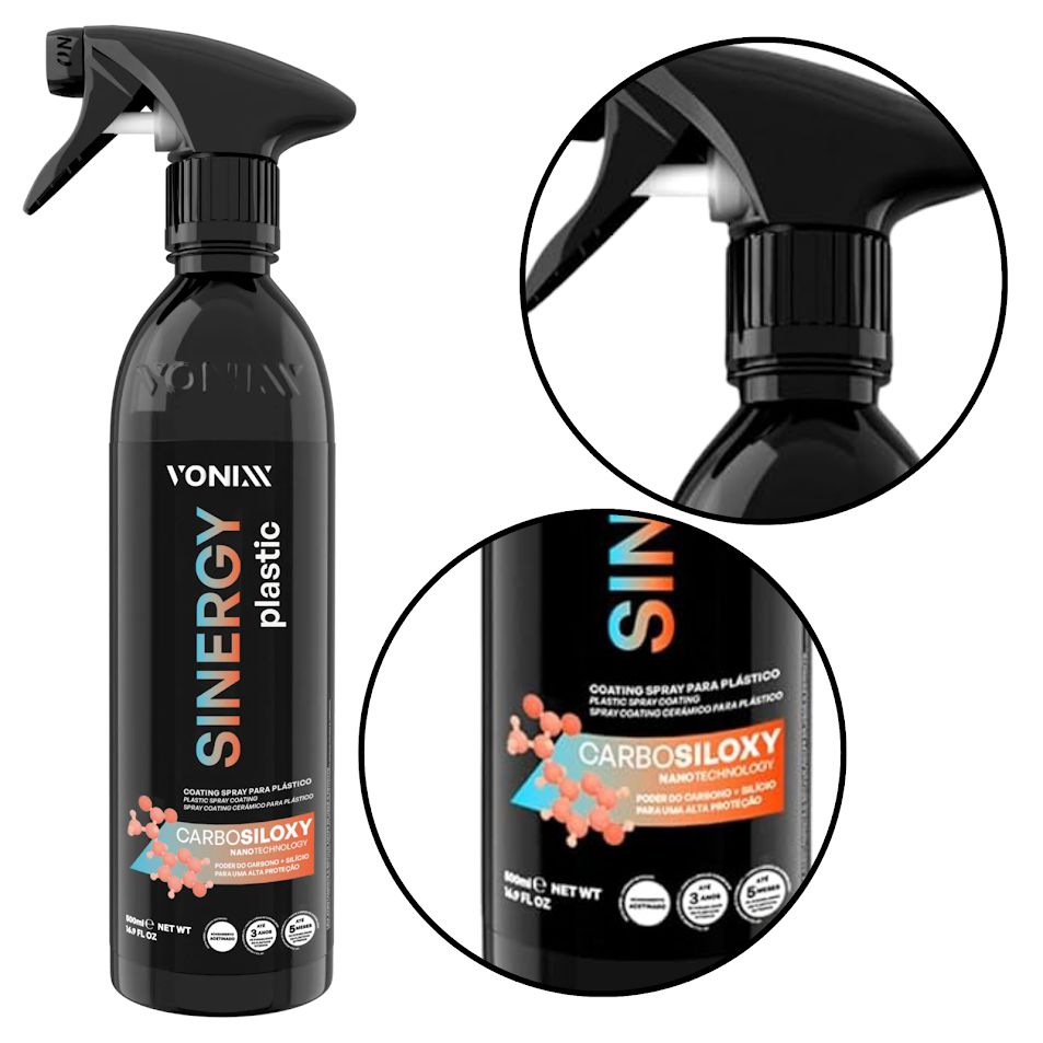 Sinergy Plastic Coating Spray para Plastico Protetor a Base D'agua ...