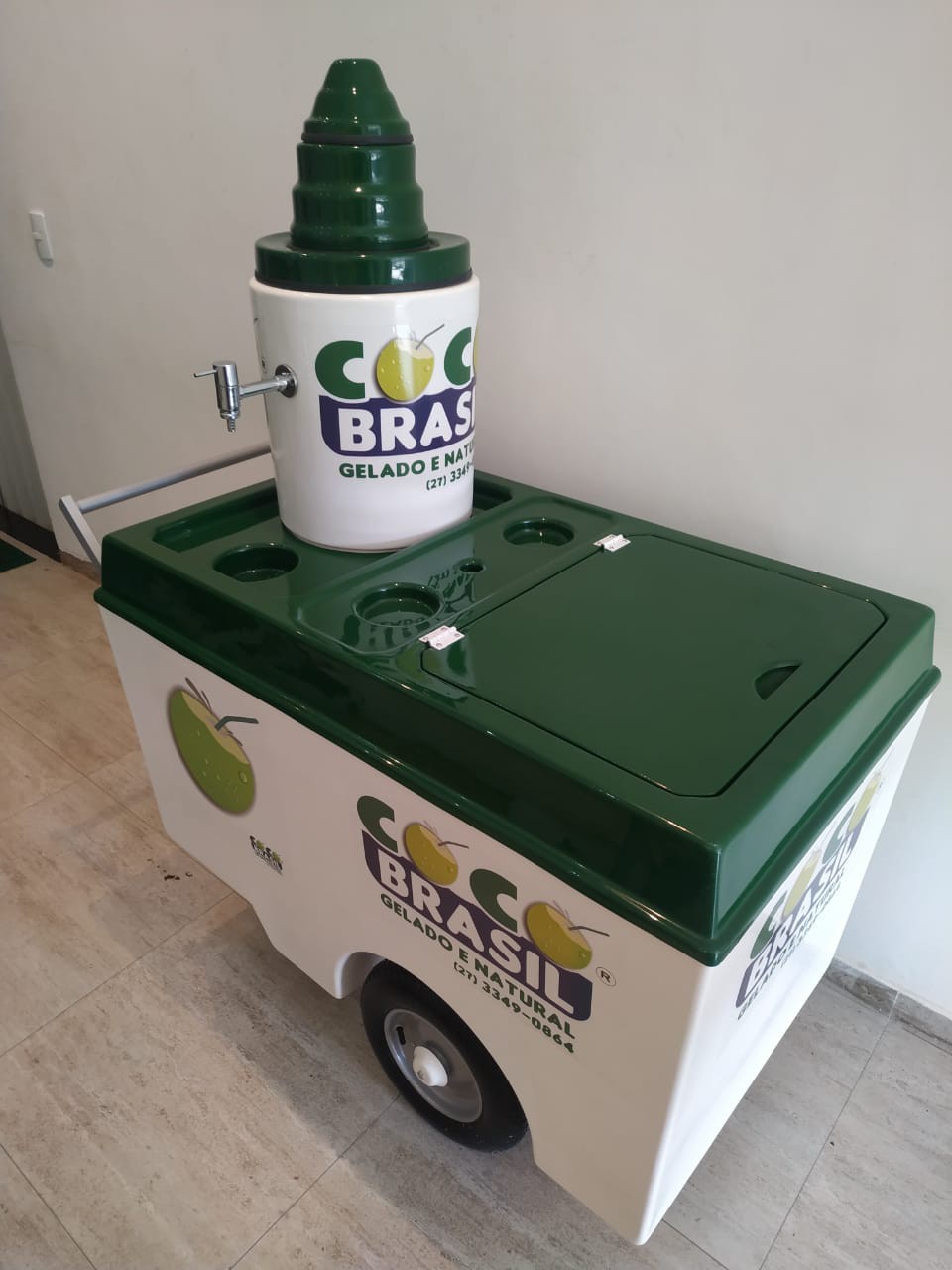 Carrinho para água coco - Carrinho de Coco
