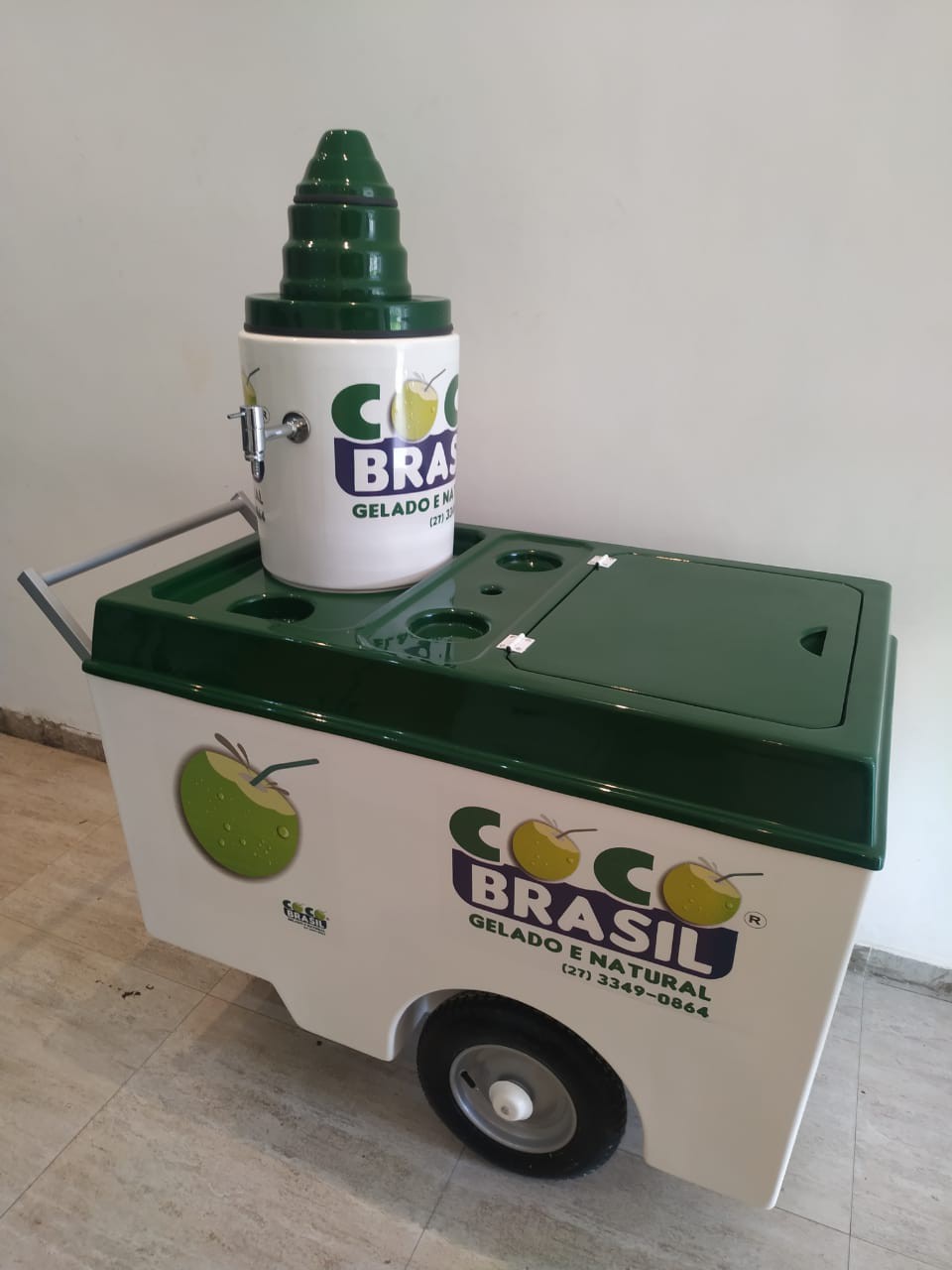 Carrinho para água coco - Carrinho de Coco
