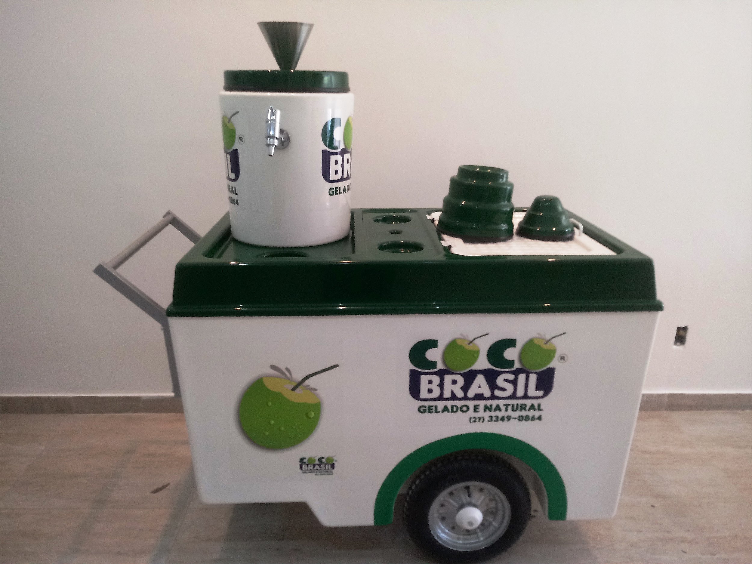 Carrinho para água coco - Carrinho de Coco