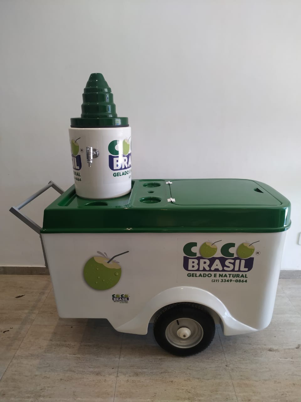 Carrinho térmico de água de coco - Carrinho de Coco