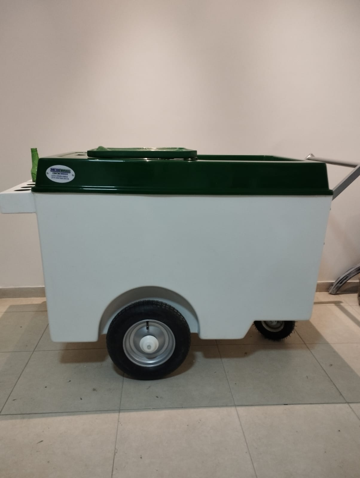 Carrinho térmico com porta longnek - Carrinho de Coco