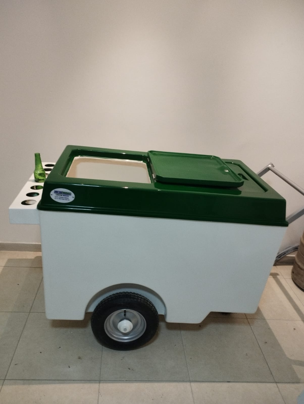 Carrinho térmico com porta longnek - Carrinho de Coco