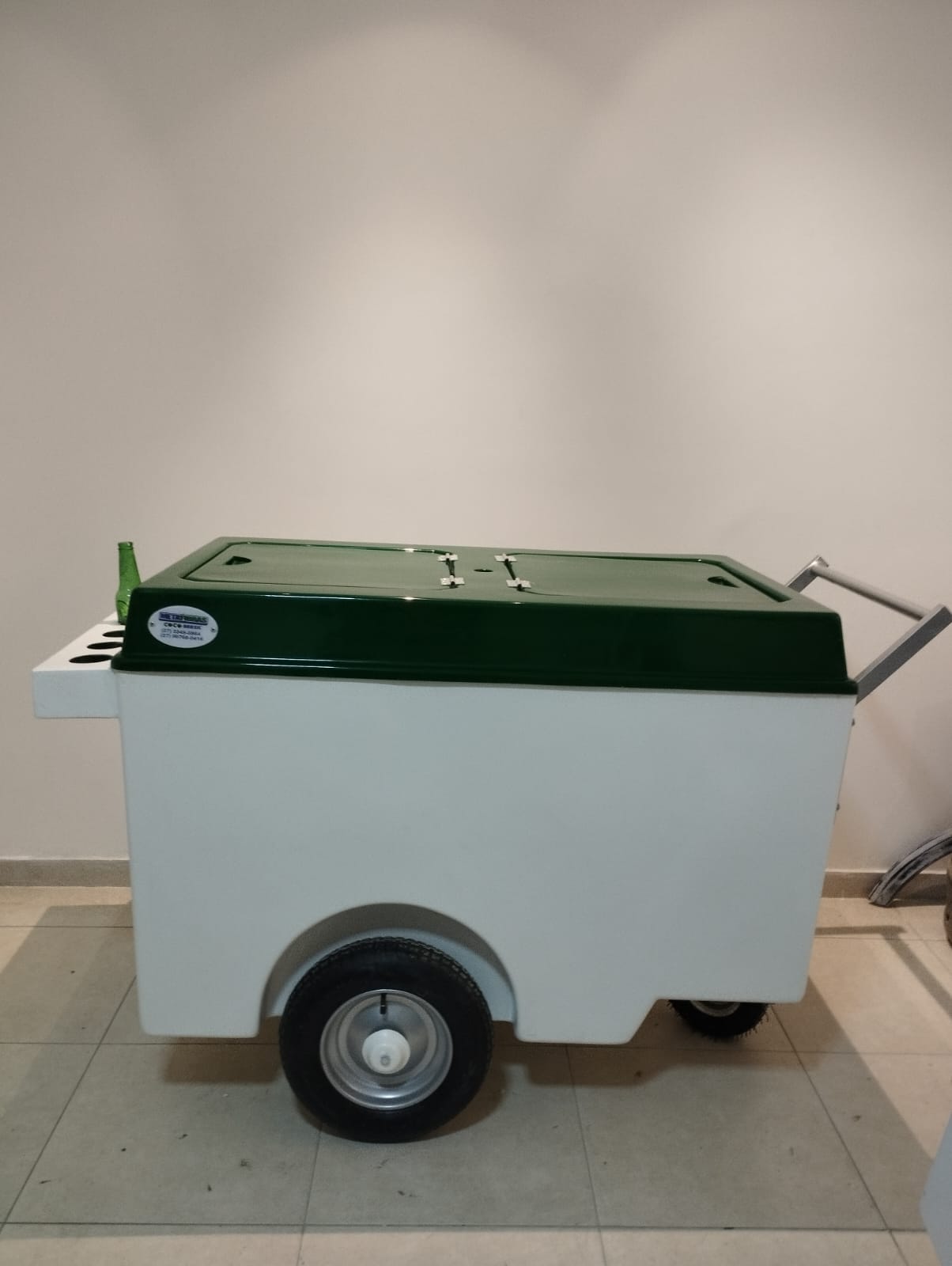 Carrinho térmico com porta longnek - Carrinho de Coco