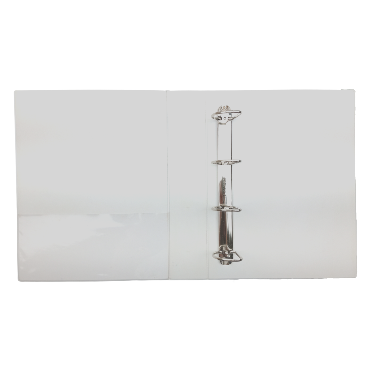 PASTA FICHARIO 3 ARG A4 315X265X100MM C/PLASTIF TRANSP COR BRANCA ...