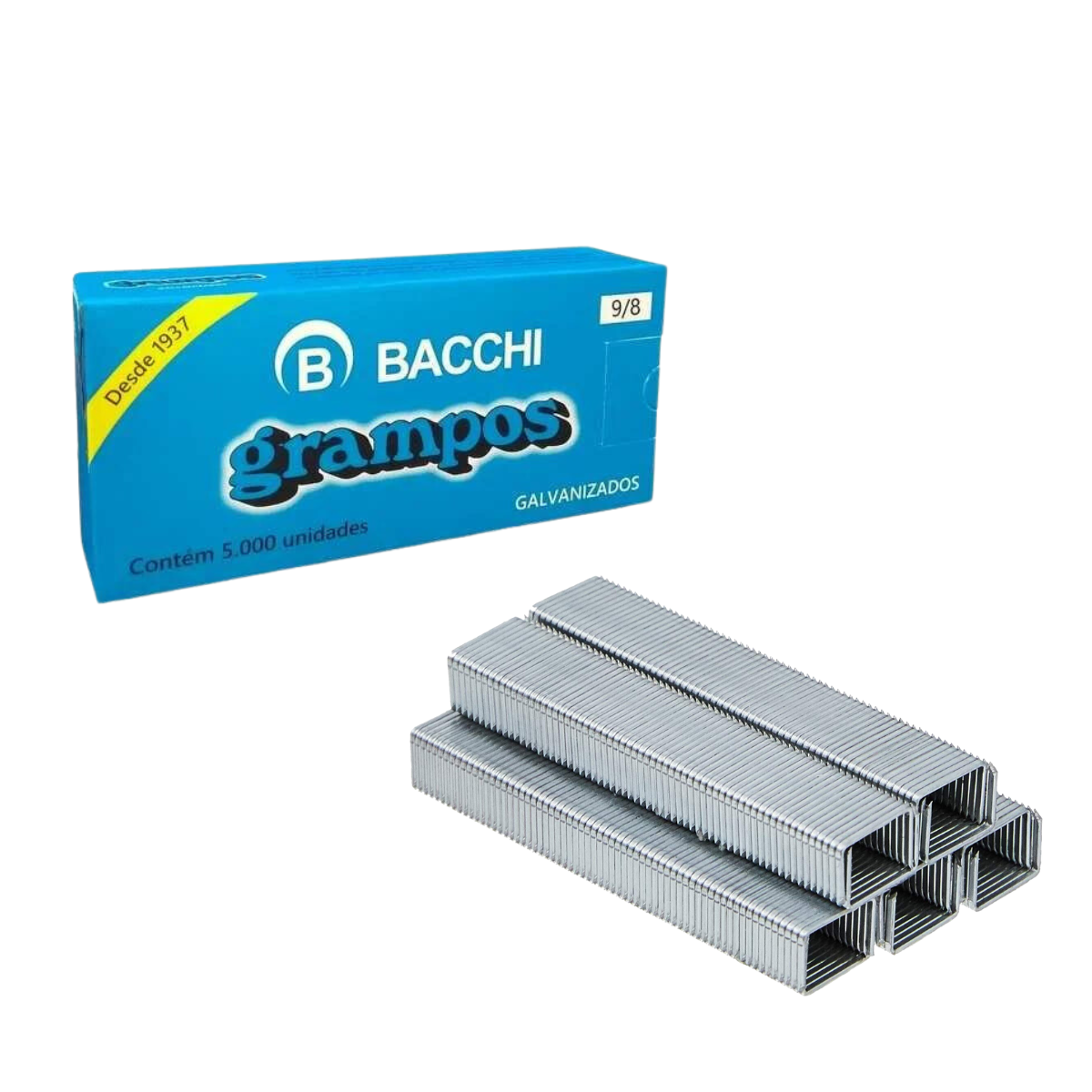 GRAMPO GALVANIZADO RAPID 9/8 CAIXA COM 5000 2156-4 - BACCHI - Soluções ...