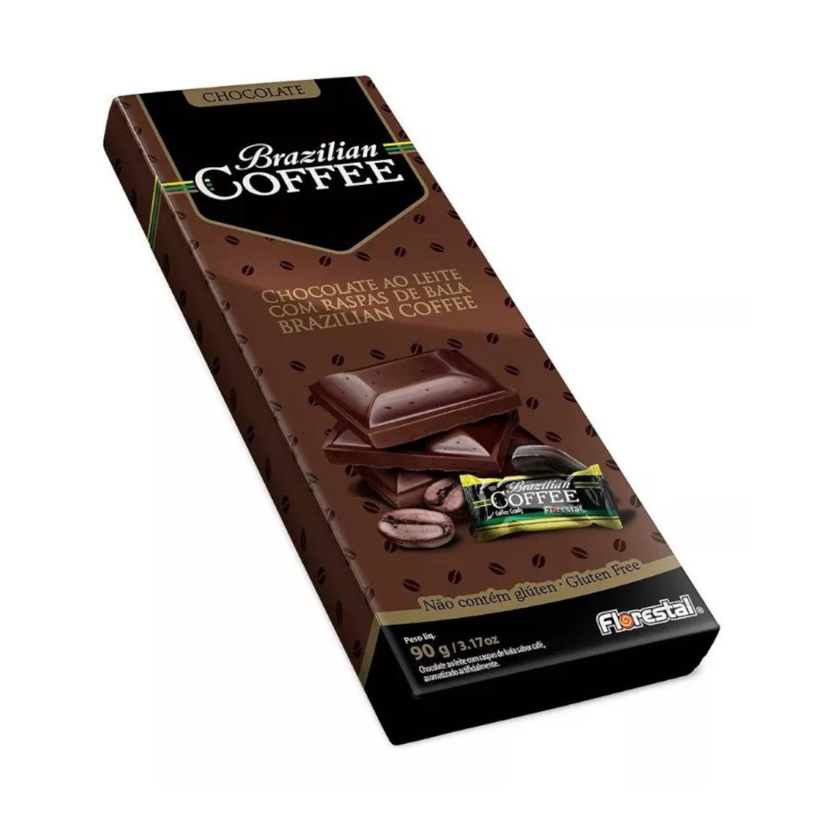 Chocolate ao leite Brazilian Coffee 90g - Florestal - Os melhores ...