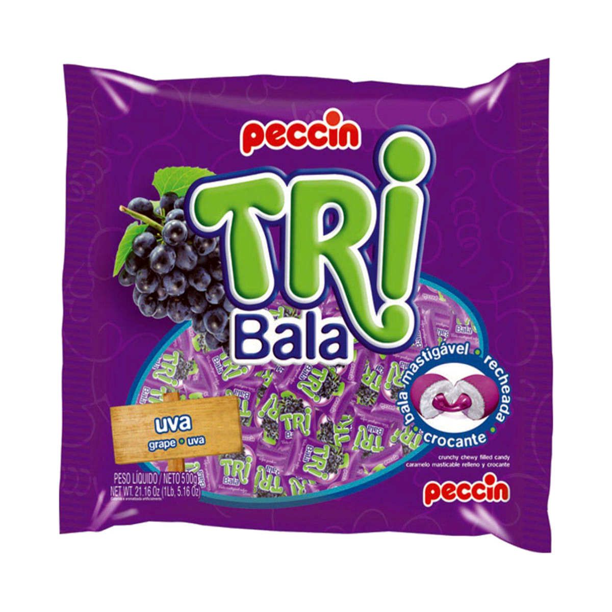 Balas Recheadas Tribala 500G - PECCIN - Os melhores Artigos para sua ...