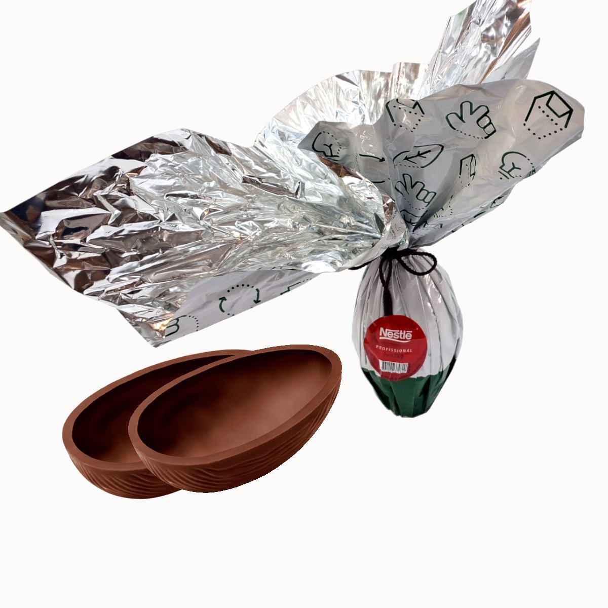 Casca de Ovo de Páscoa, chocolate ao leite 200g Profissional - Nestlé ...