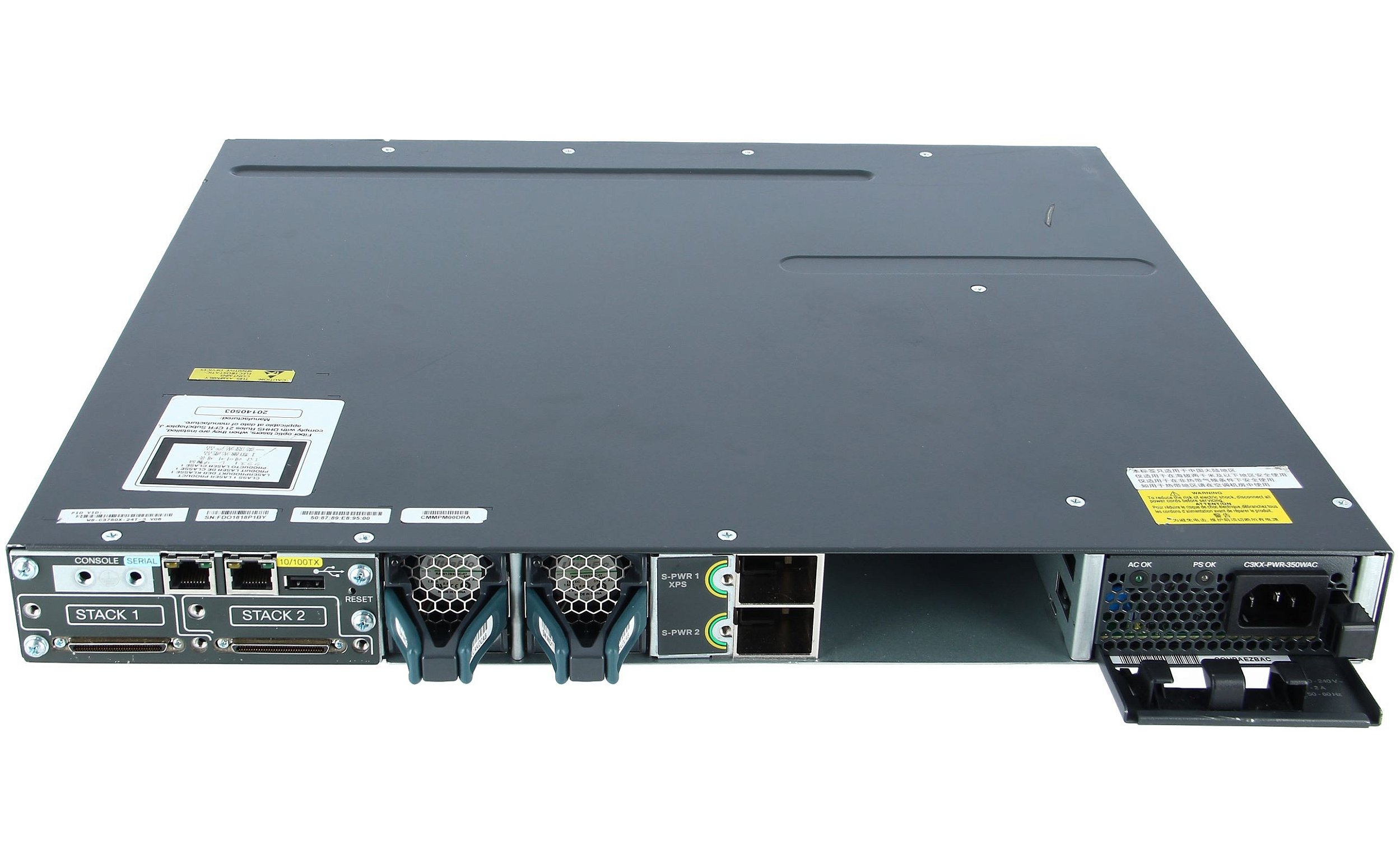 Switch Cisco Catalyst WS-3750X-24T-S - 24x 1Gbps - Seminovo - Infobell ...