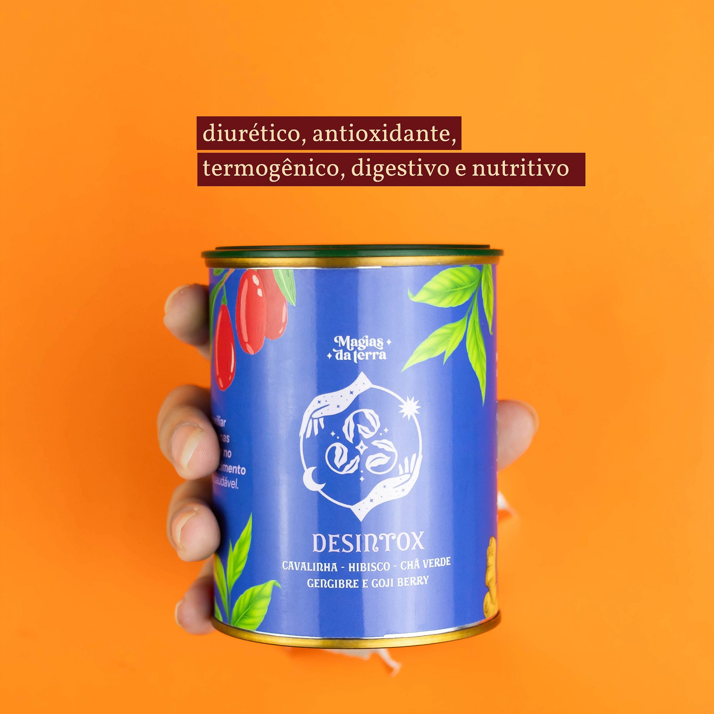 Chá Infusão Desintox Lata - Magias da Terra-Produtos Terapeuticos Naturais
