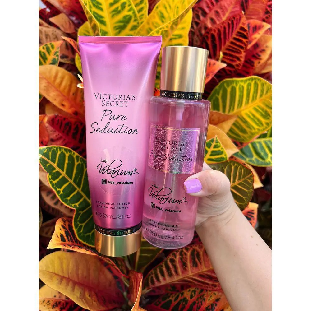 Kit Victoria's Secret Pure Seduction - Body Splash E Creme 236 + 250ml ...