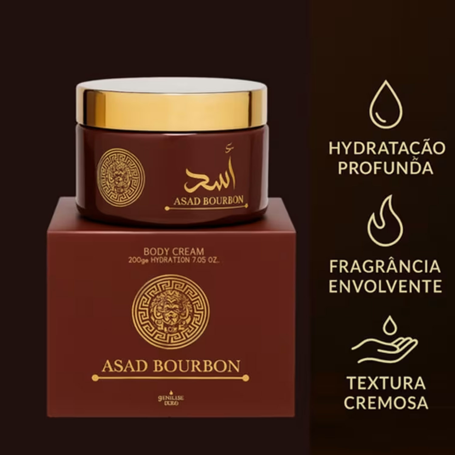 Creme Corporal Hidratante Asad Bourbon | 200g | Isabelle La Belle ...