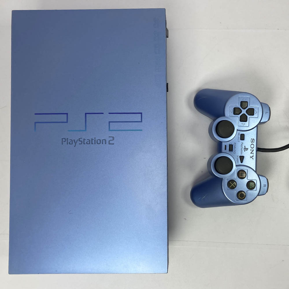 PlayStation 2, Aqua Blue, Na Caixa Seriado, Modelo SCPH 39000 AQ, PS2 ...