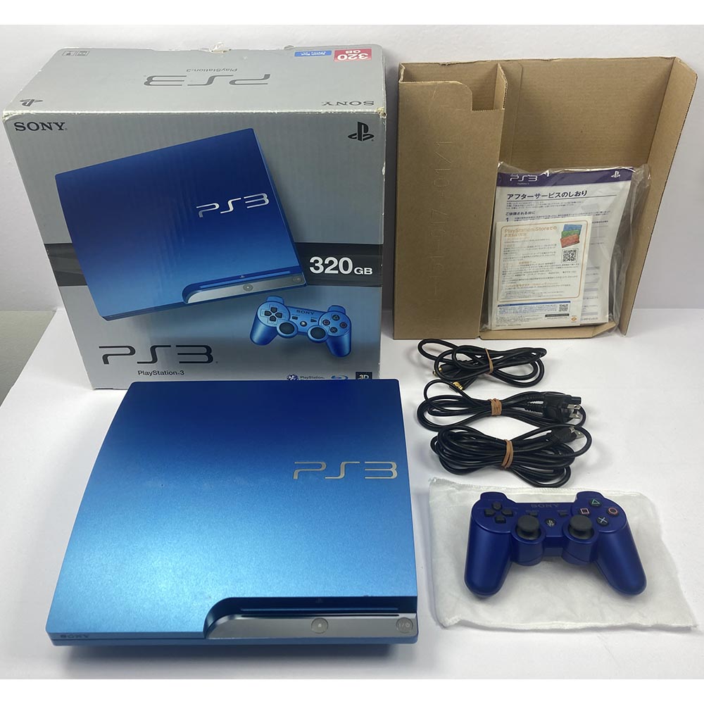 PlayStation 3 Slim, Azul, Splash Blue, 320GB, Na Caixa Seriado, Modelo ...
