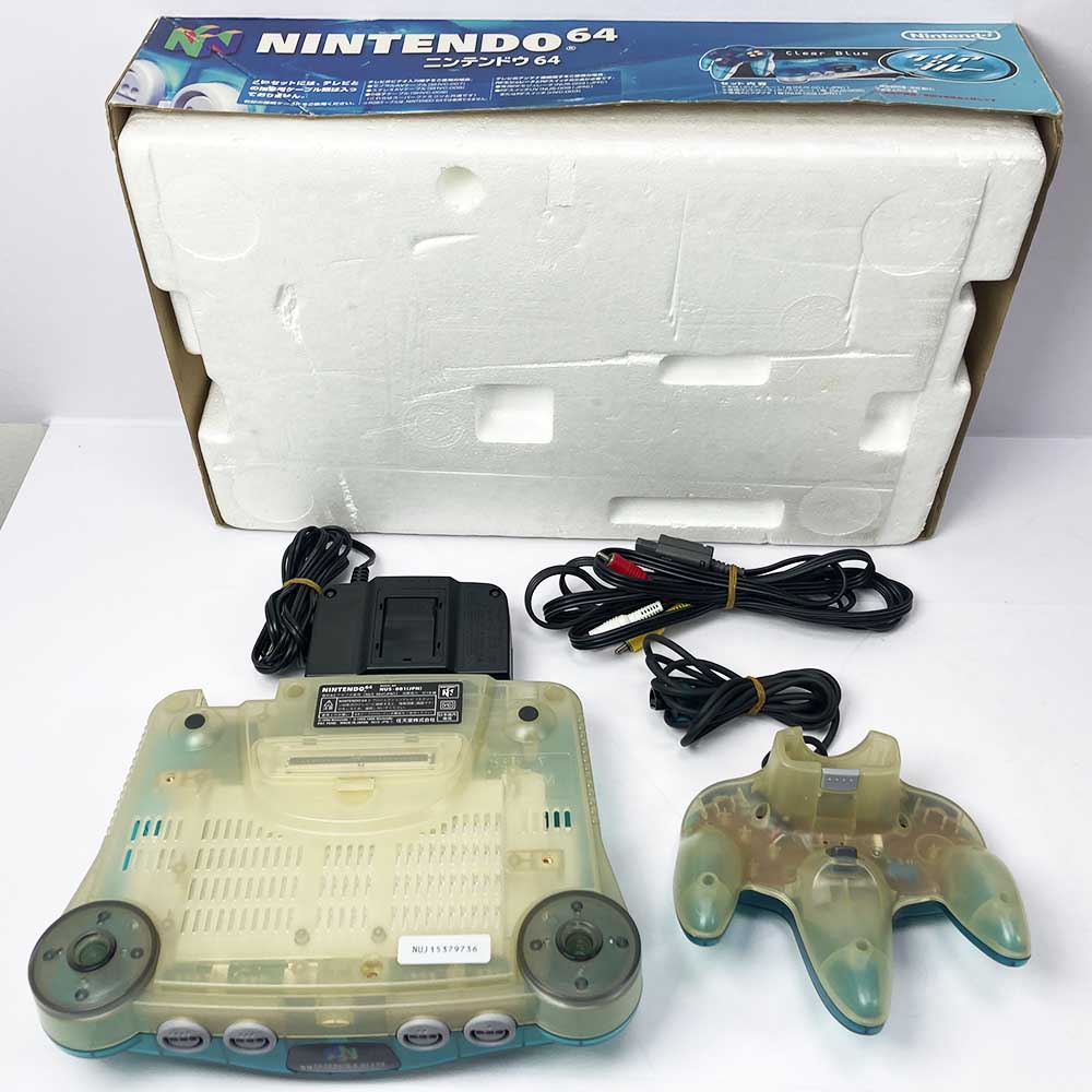 Console Nintendo 64 Azul, Clear Blue, 1 Controle, Na Caixa, Original ...