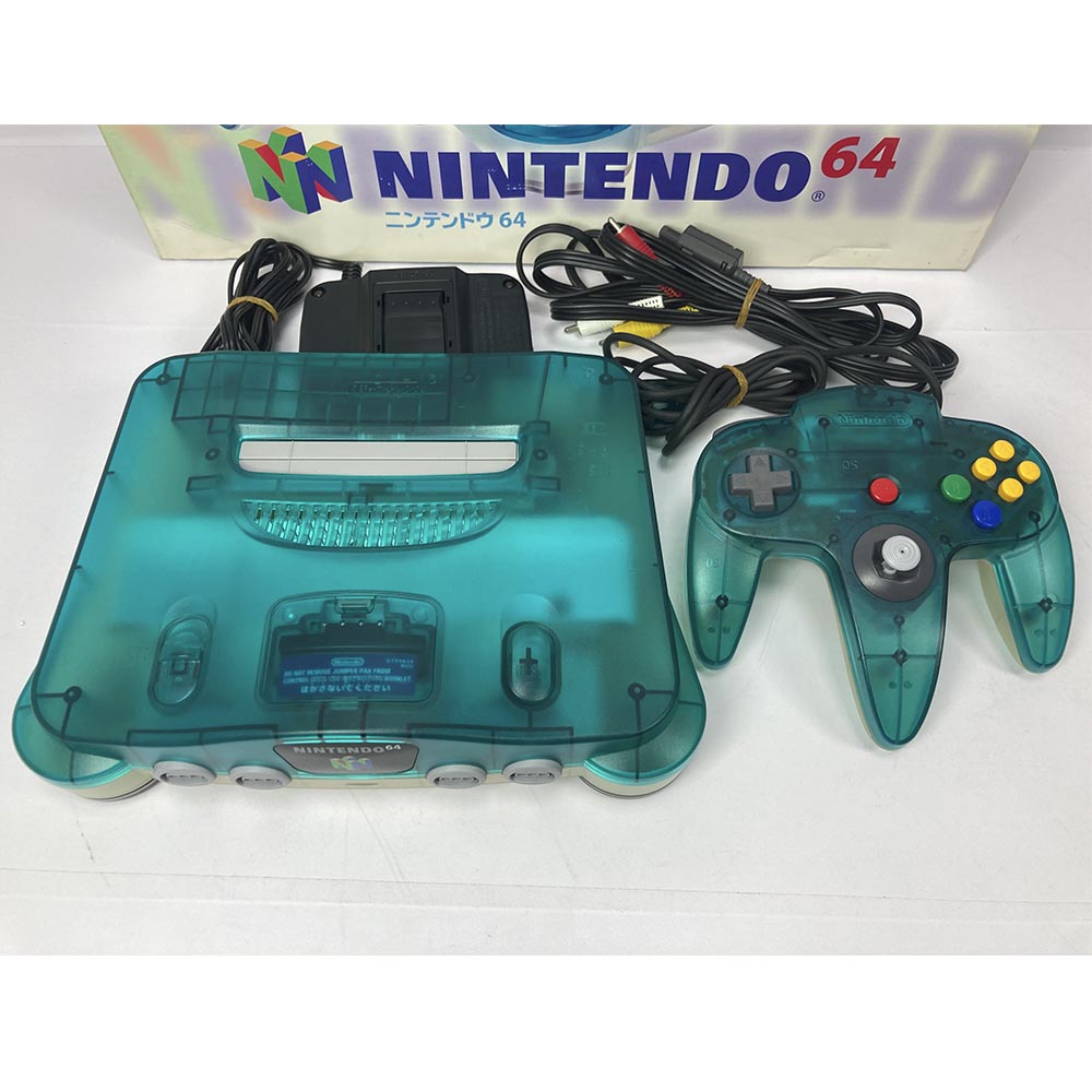 Console Nintendo 64 Azul, Clear Blue, 1 Controle, Na Caixa, Original ...