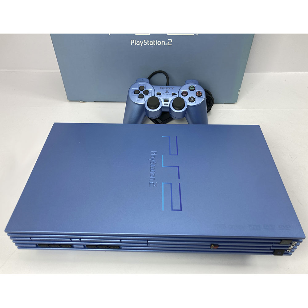 PlayStation 2, Aqua Blue, Na Caixa Seriado, Modelo SCPH 39000 AQ, PS2 ...