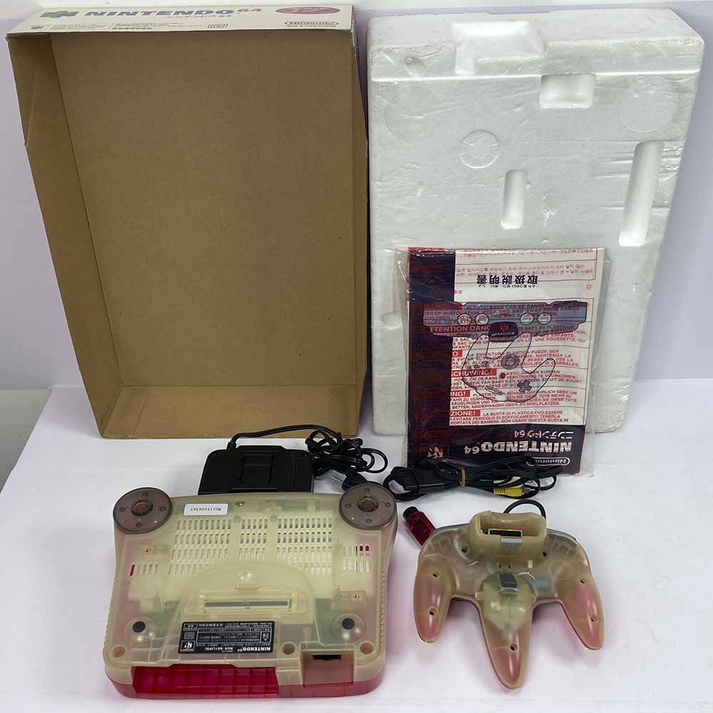 Console Nintendo 64 Vermelho, Clear Red, 1 Controle, Na Caixa, Original ...