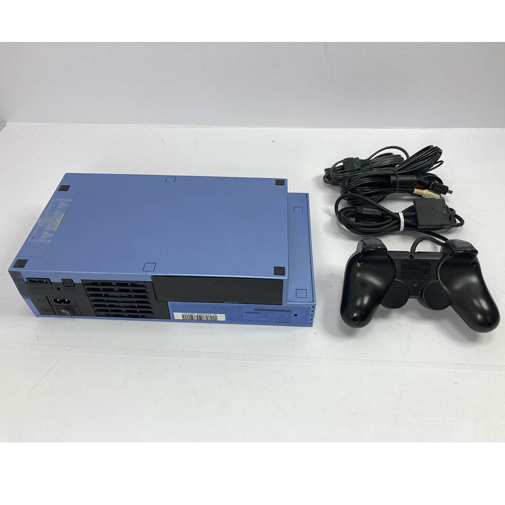 PlayStation 2, Aqua Blue, 1 Controle Preto, Modelo SCPH 39000, PS2 ...