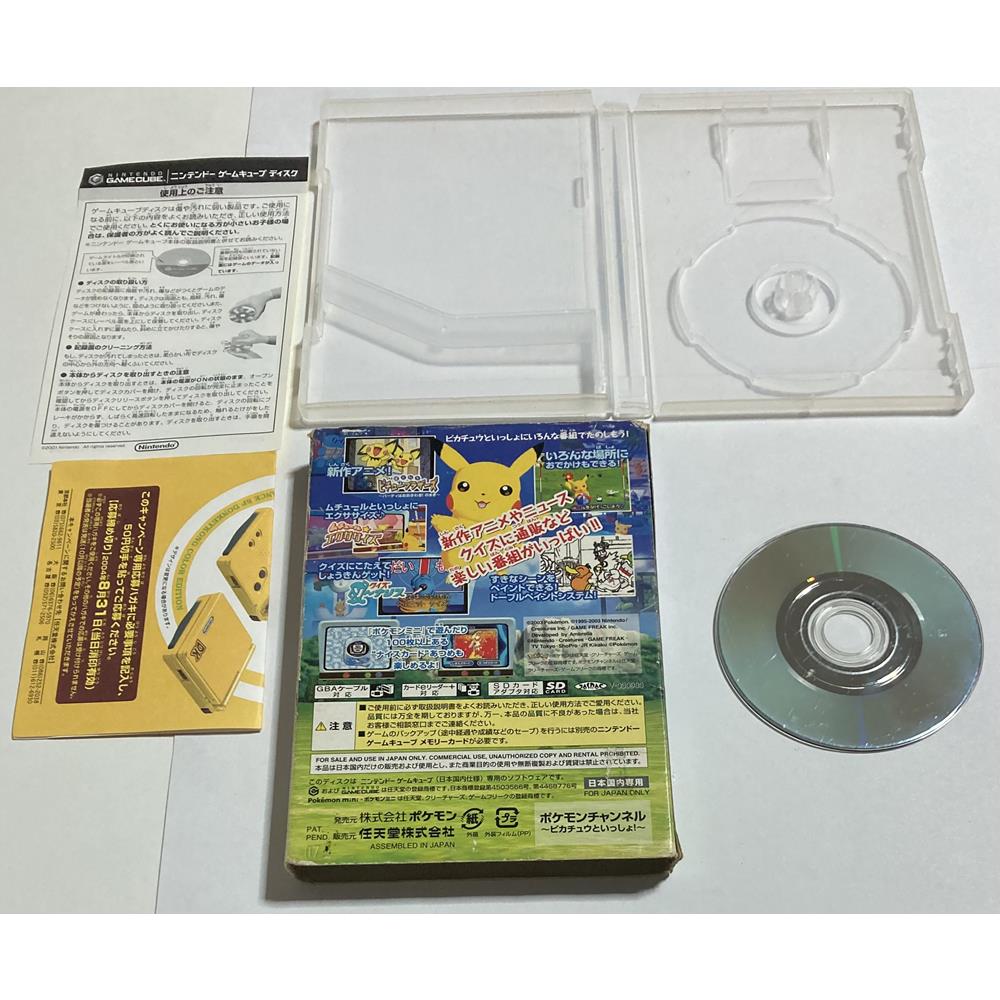 Pokémon Channel With Pikachu, Gamecube Japonês Original (Mídia Física ...