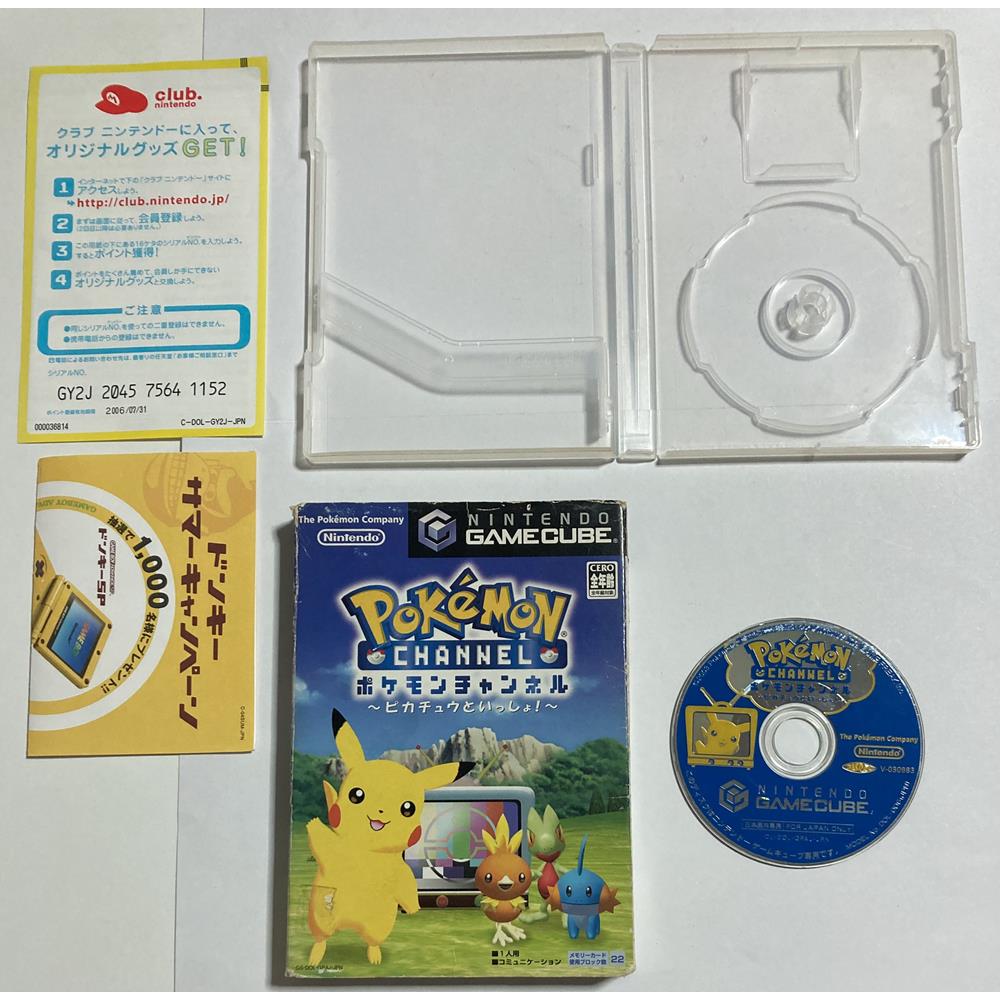 Pokémon Channel With Pikachu, Gamecube Japonês Original (Mídia Física ...