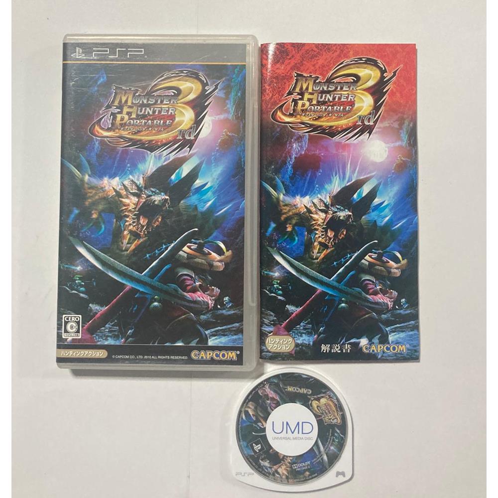 Monster Hunter 3, PSP Japonês Original (Mídia Física) - Usado - Nova ...