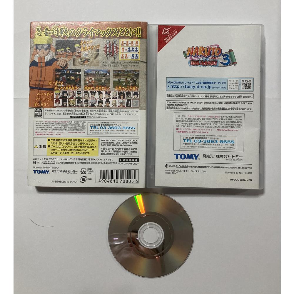 Naruto Gekitou Ninja Taisen 3, Gamecube Japonês Original (Mídia Física) - Usado - Nova Era Games ...
