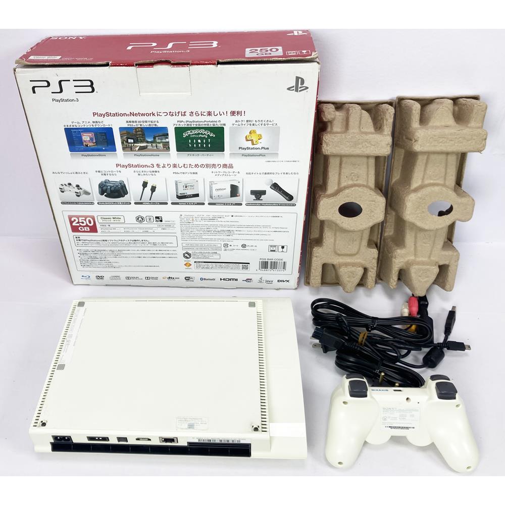 PlayStation 3 Super Slim, Branco, Na Caixa Seriado, 250GB, Console PS3 ...