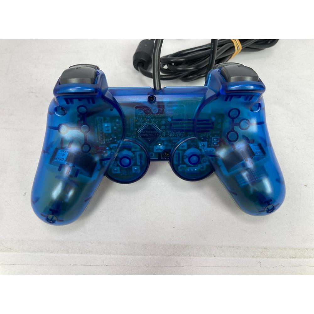 Controle Playstation 2, Ocean Blue, Azul Transparente, PS2, Original ...