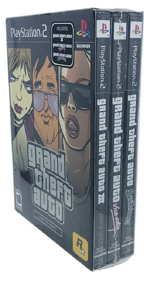 GTA The Trilogy (Grand Theft Auto 3 / San Andreas / Vice City) - PS2 ...