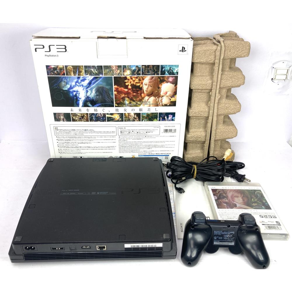 PlayStation 3 Slim, Final Fantasy XIII-2 Lightning Edition, Na Caixa ...
